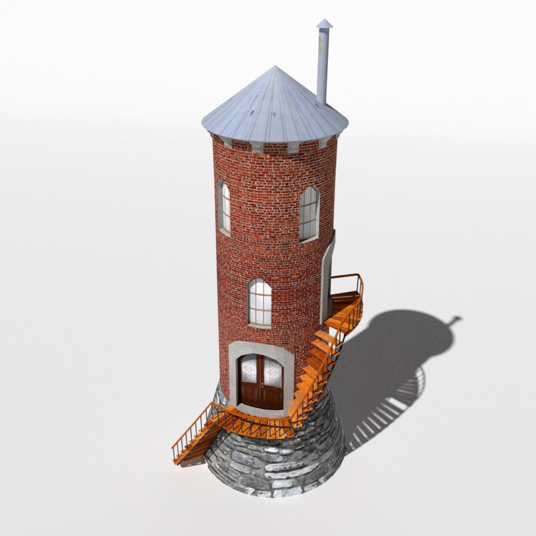 Tower architectural 3D model - TurboSquid 1595571