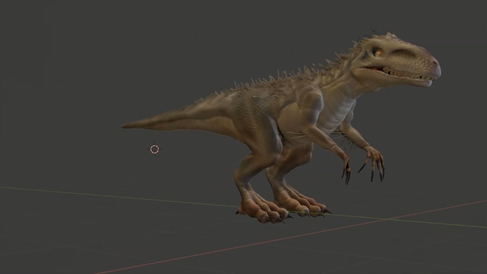 Animation Indonimus rex dinosaur