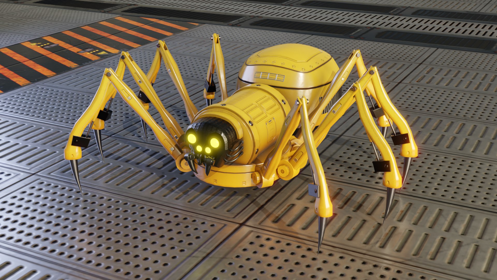 3D spider mechanical mecha - TurboSquid 1595720