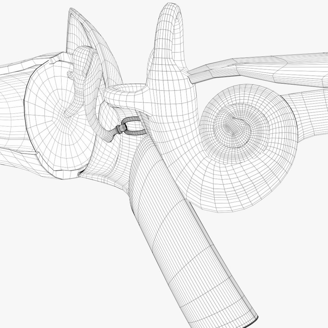 3d pbr uv-textured human ear model