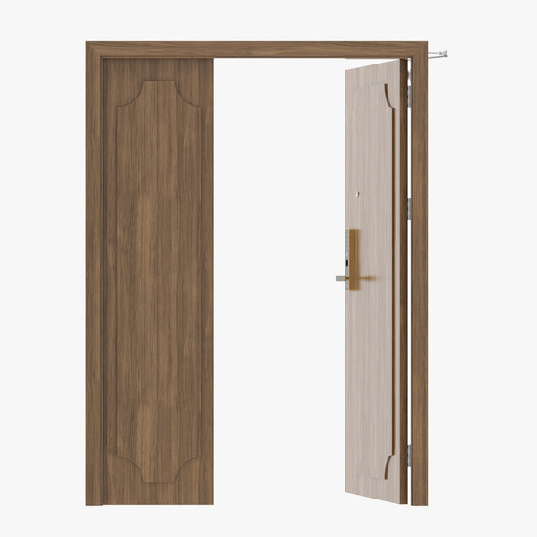 modèle 3D de Porte en bois simple moderne - TurboSquid 1596302