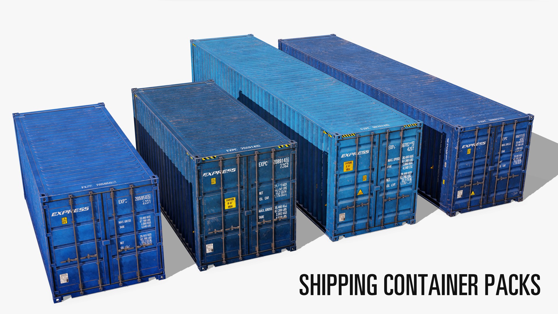 Shipping container 3D model - TurboSquid 1589777