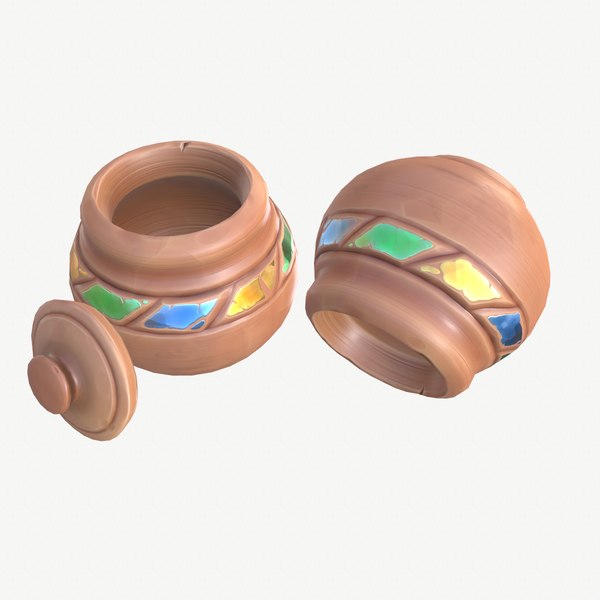 Stylized small pot 3D model - TurboSquid 1596649
