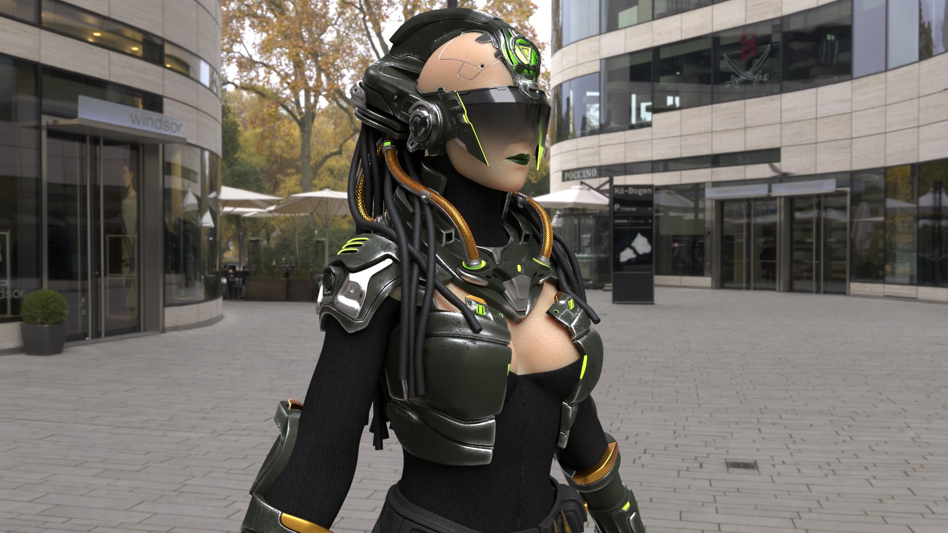 Cyborg Android-Mädchen 3D-Modell - TurboSquid 1596676