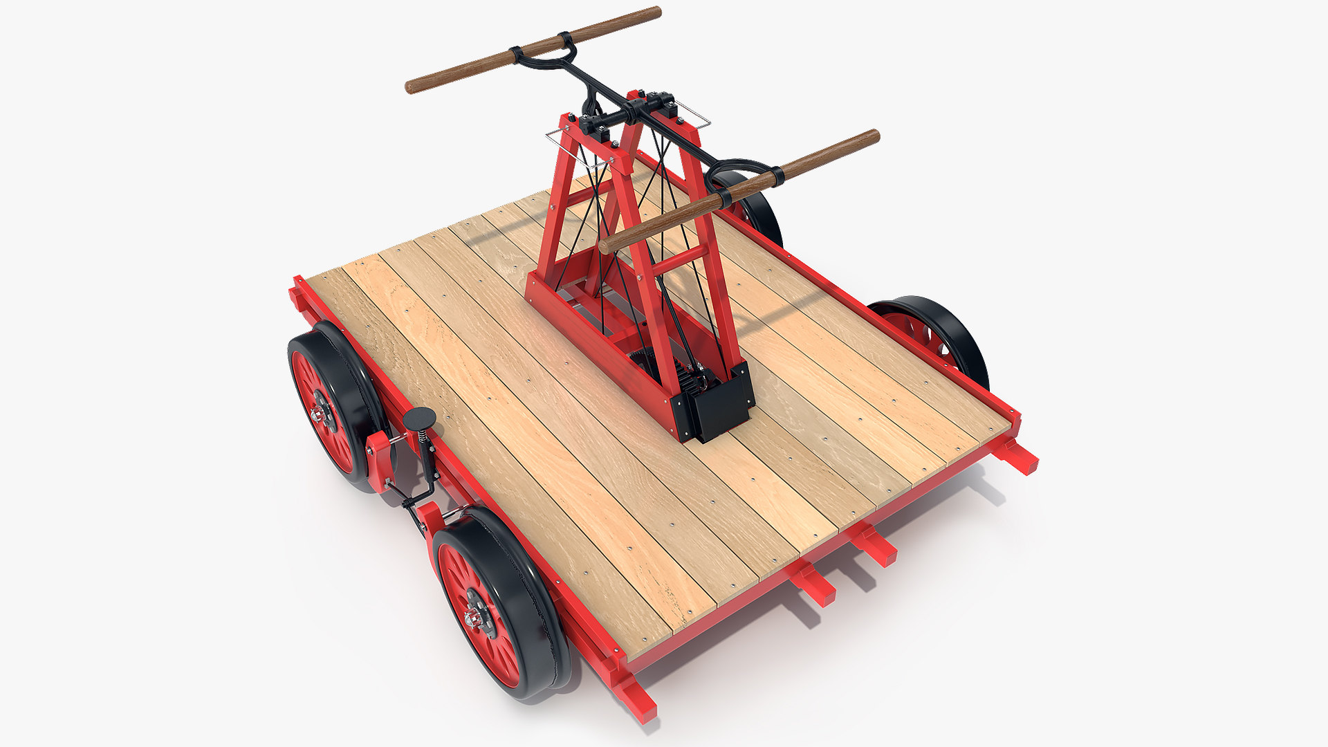 3D model railway handcar rail car vehicle - TurboSquid 1596702