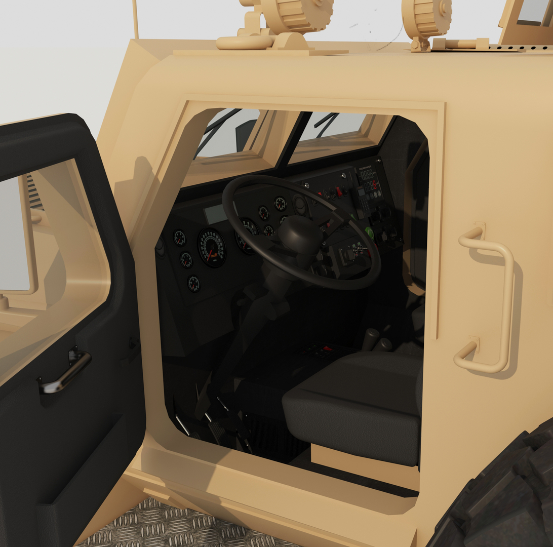 Military mrap cougar interior 3D model - TurboSquid 1596968