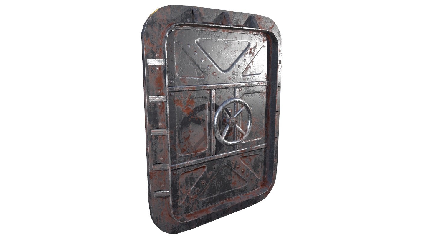 Ready submarine door 3D - TurboSquid 1597125