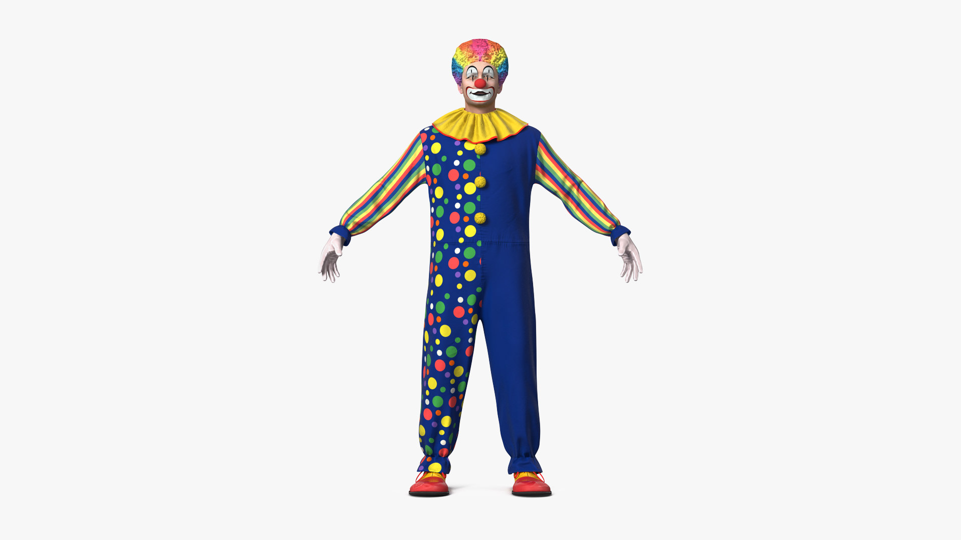 Clown costume 3D model - TurboSquid 1597359