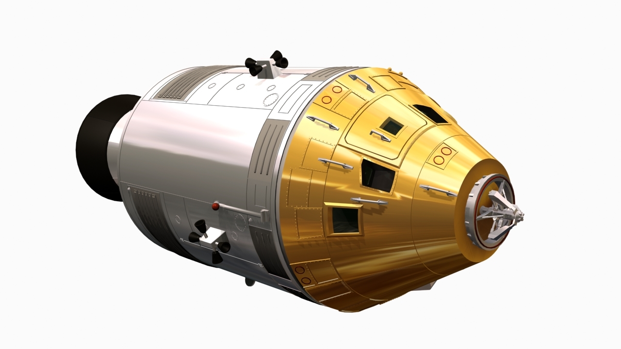 3D apollo command service module - TurboSquid 1597194