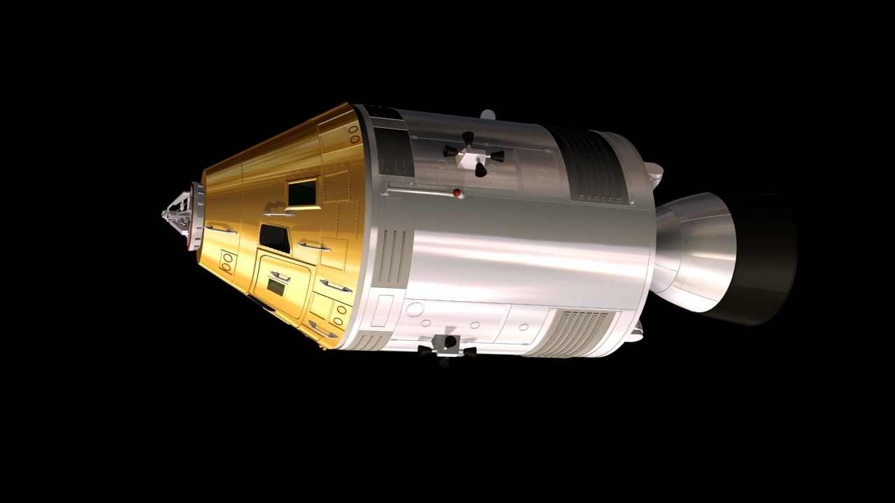 3d Apollo Command Service Module Turbosquid 1597194