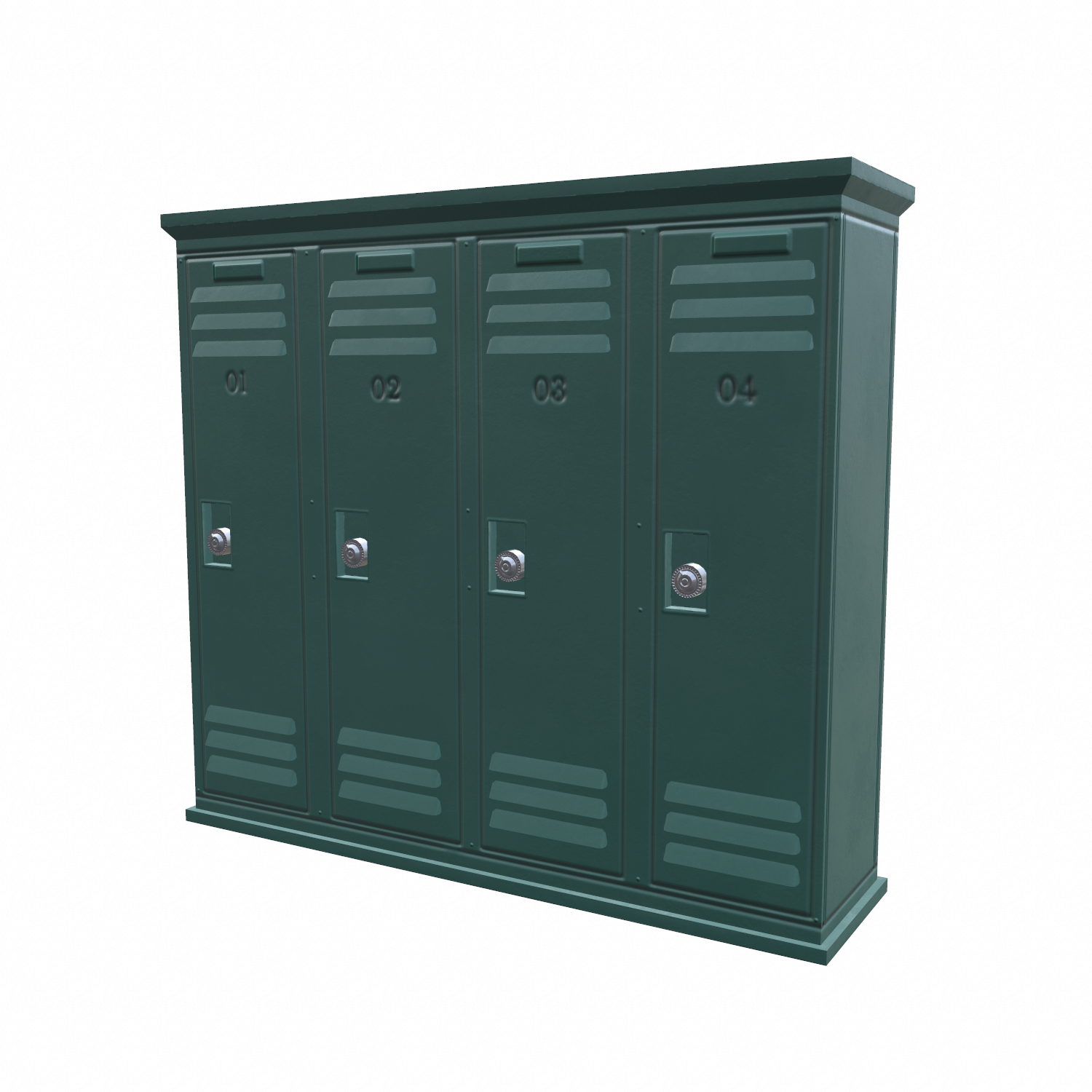 Lockers01 pbr low-poly 3D model - TurboSquid 1586706