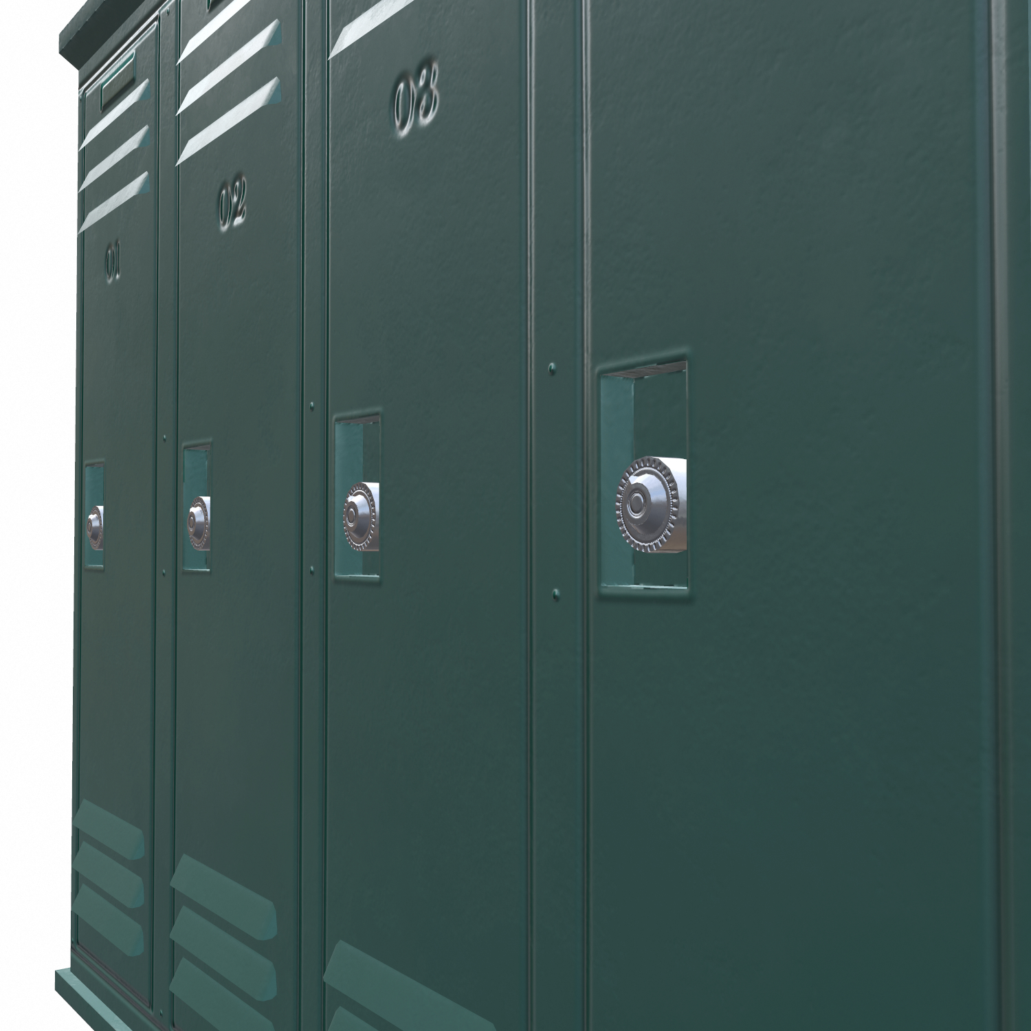 Lockers01 pbr low-poly 3D model - TurboSquid 1586706