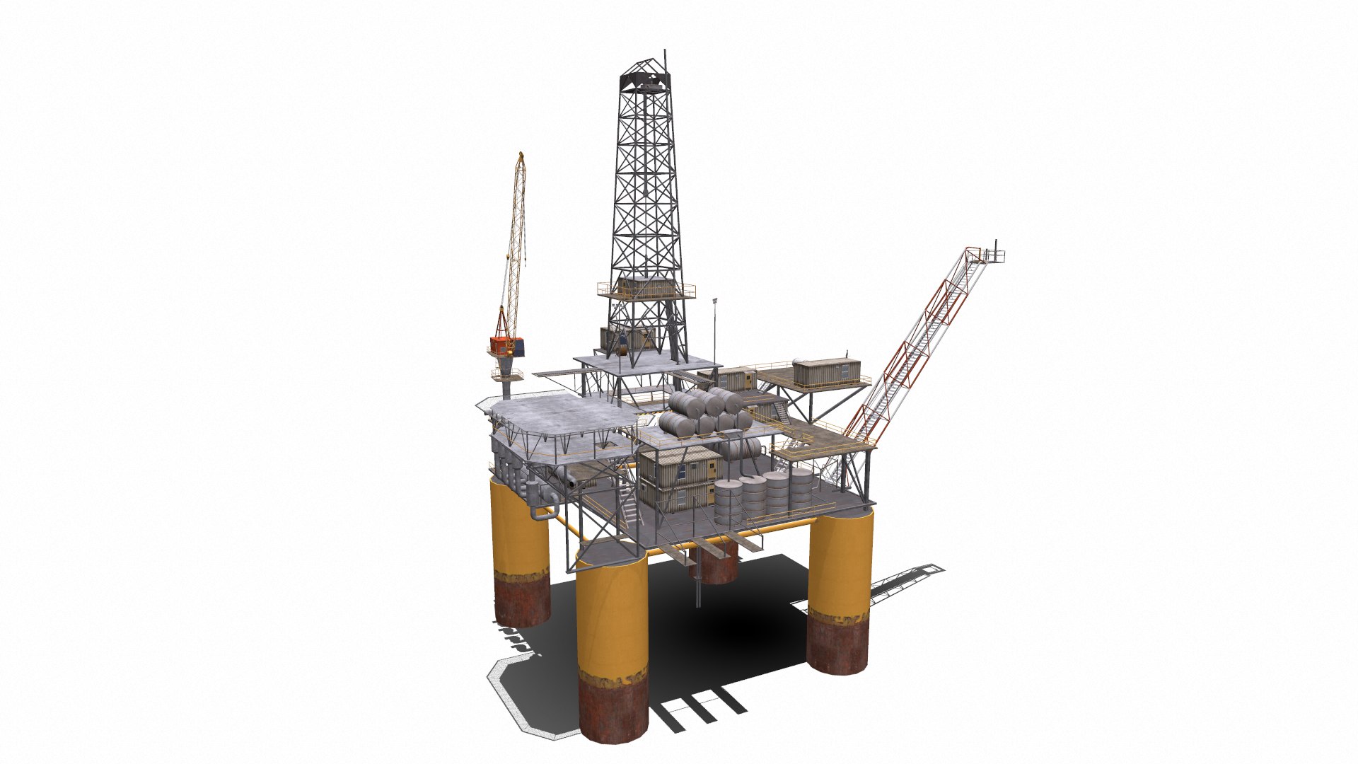 3D model oil rig - TurboSquid 1597762