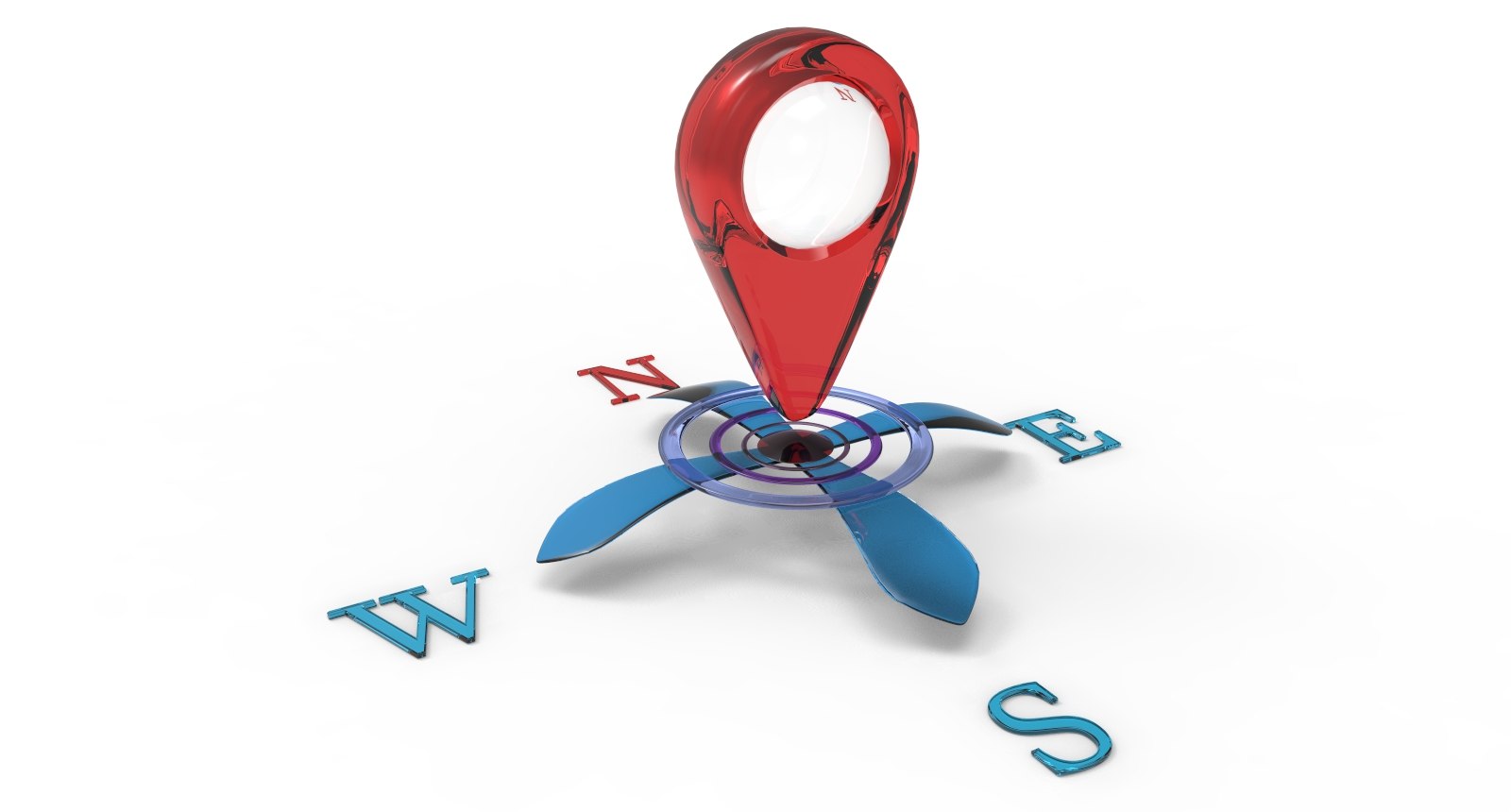 3D logo compass - TurboSquid 1597567