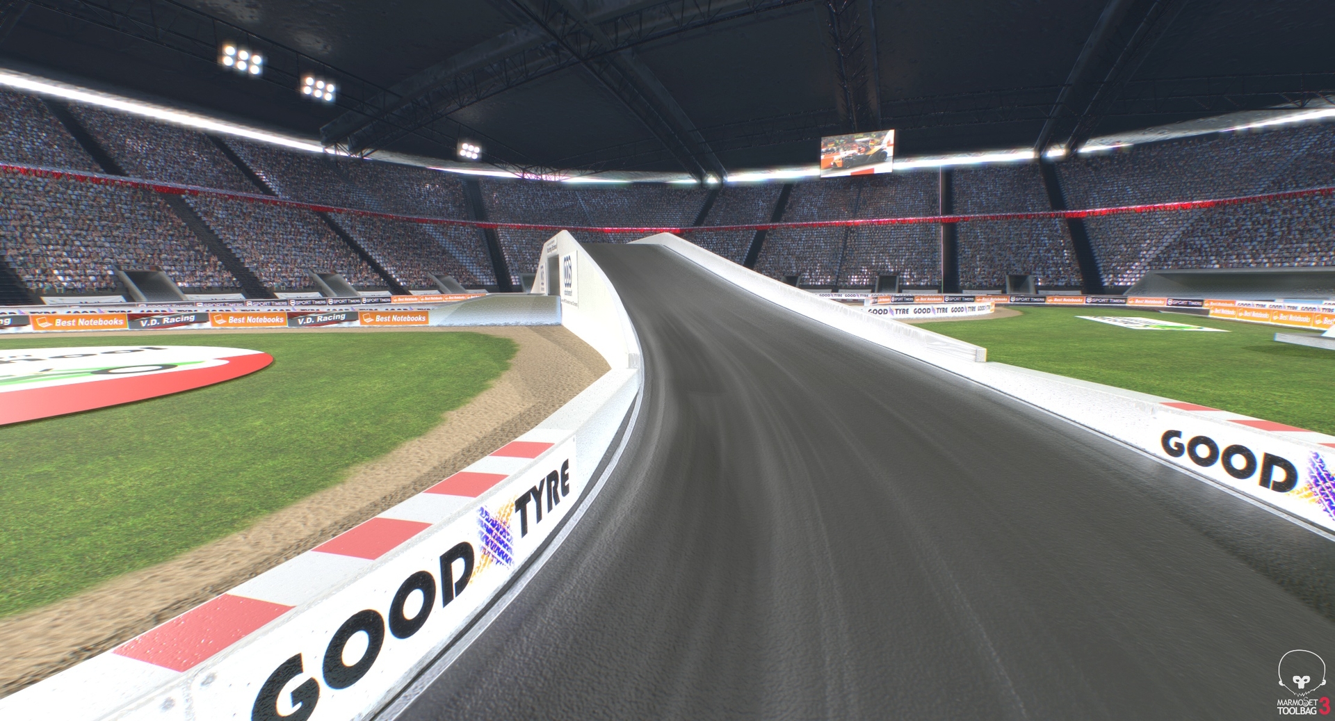 Stadium race track model - TurboSquid 1597743