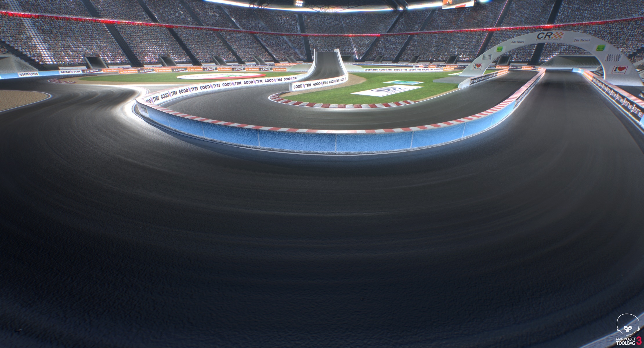 Stadium race track model - TurboSquid 1597743