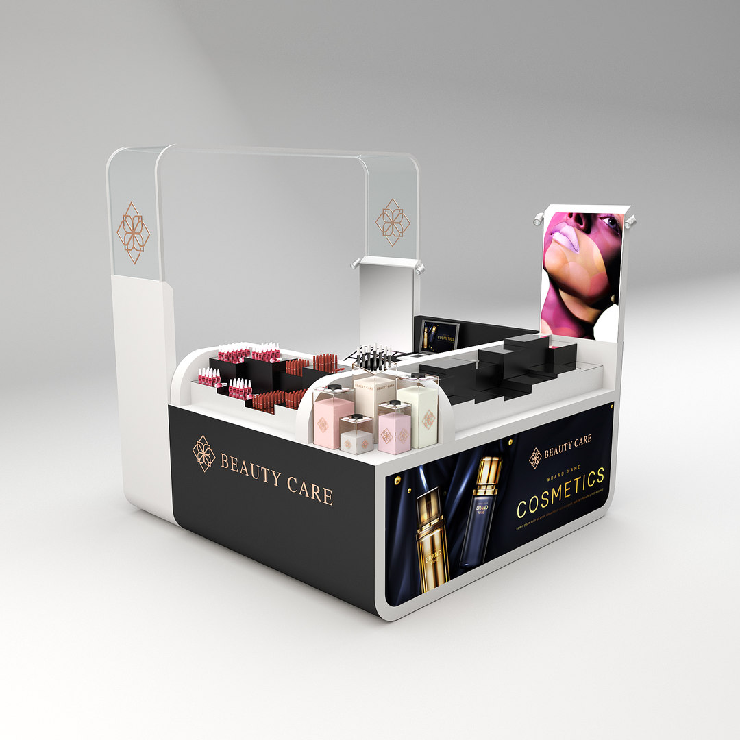 3D model cosmetics kiosk - TurboSquid 1597782