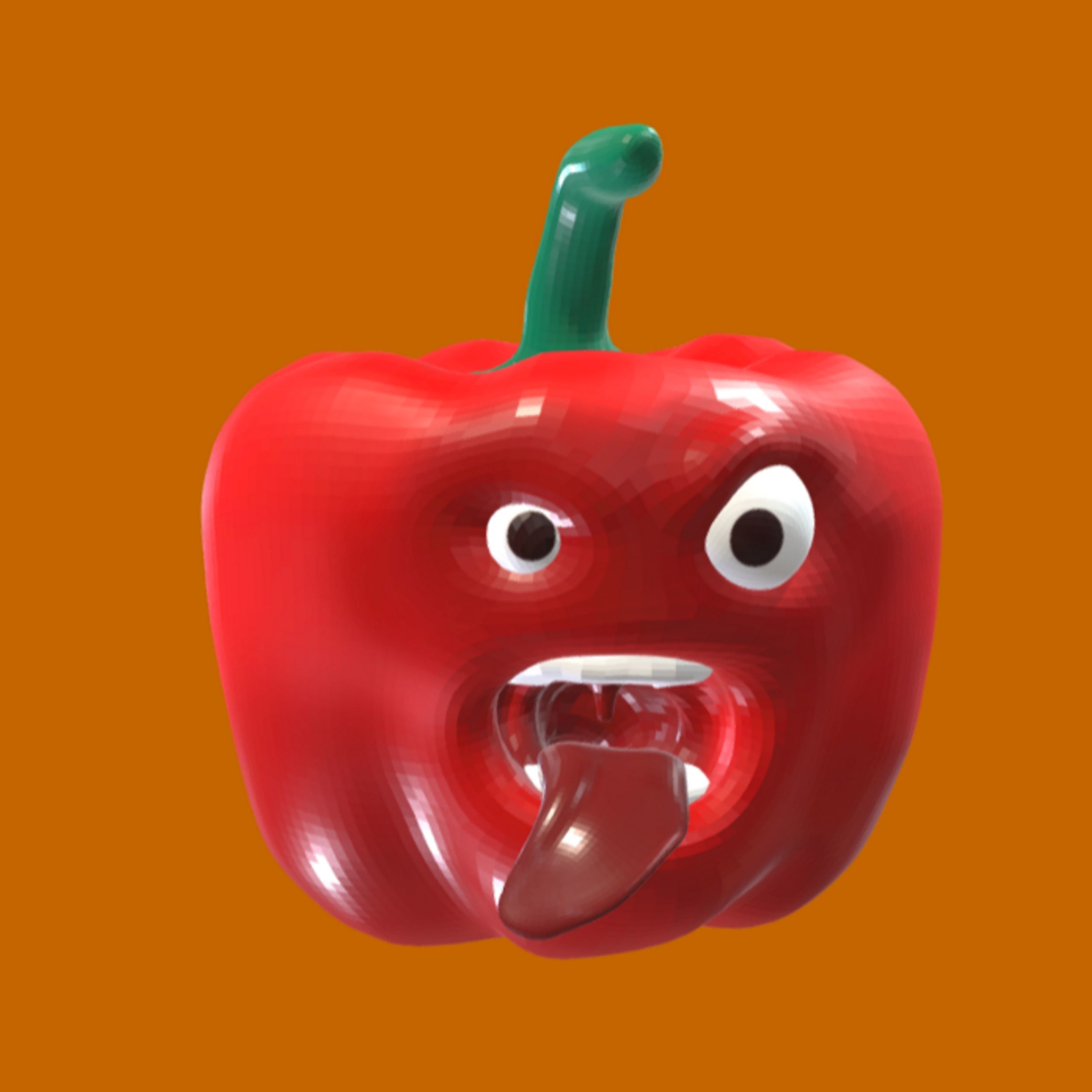 Angry pepper 3D model - TurboSquid 1597828
