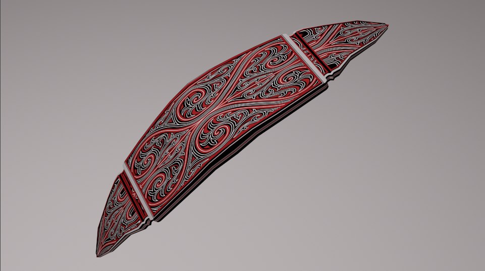 3D shield indonesian traditional gorga model - TurboSquid 1597811