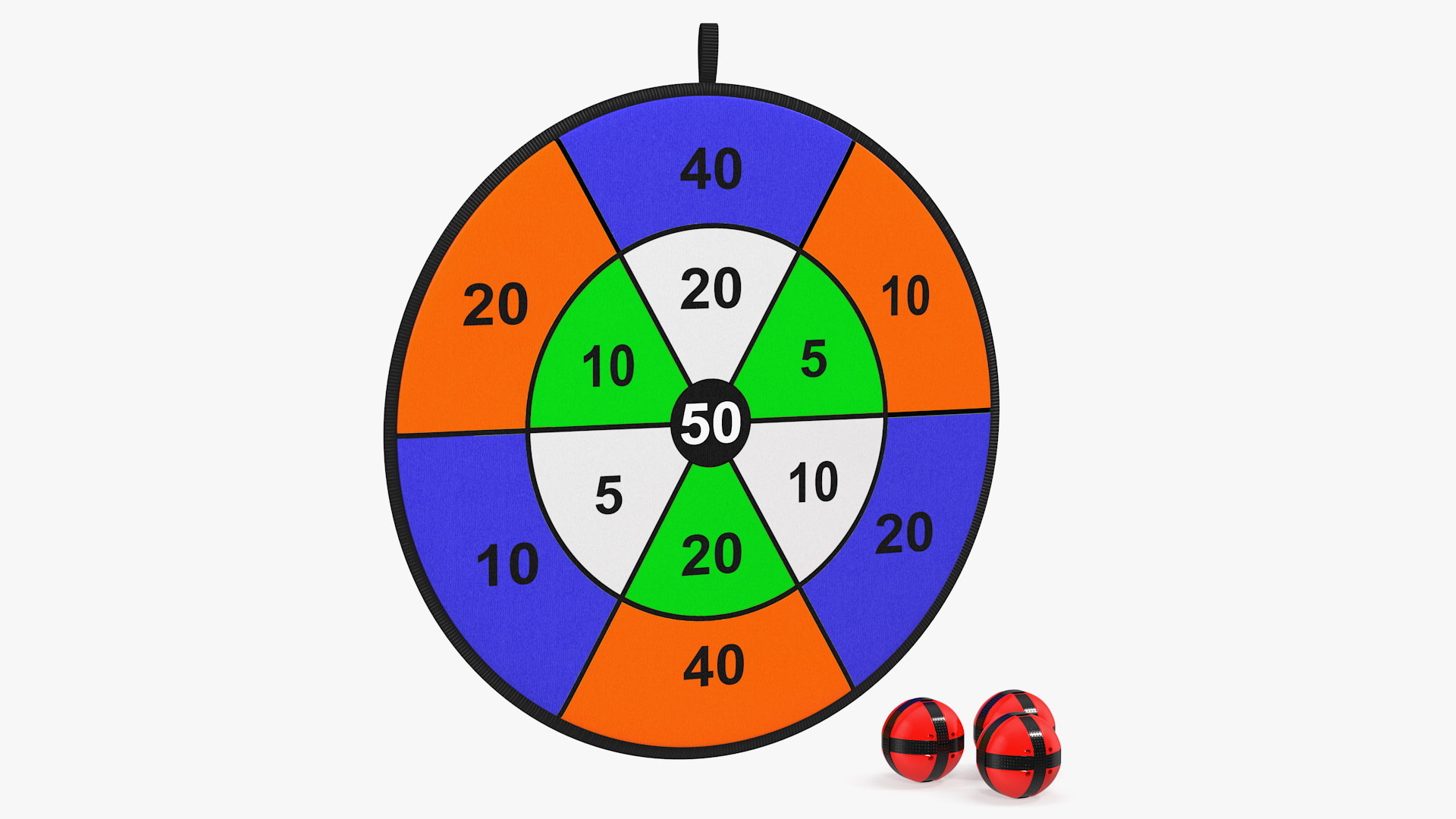 3D classic sticky target board model - TurboSquid 1598643