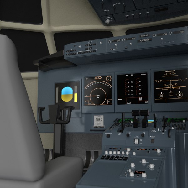 3D cockpit boeing 717 - TurboSquid 1598378