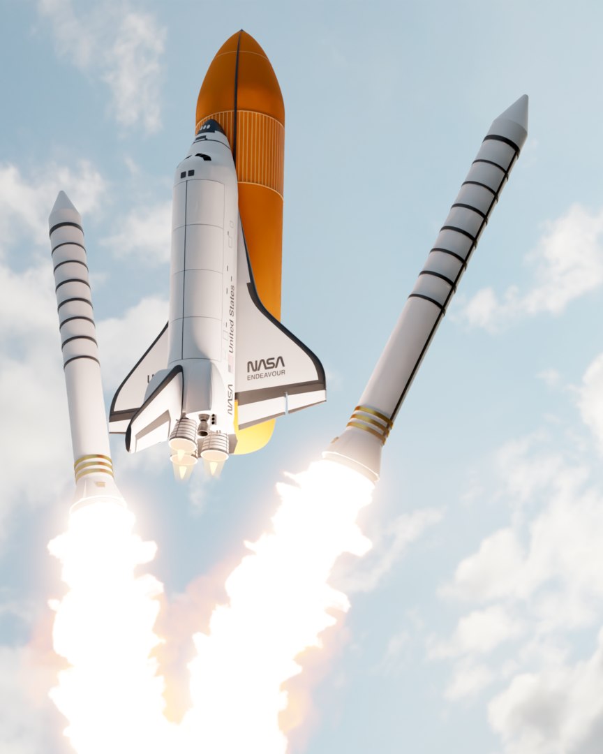 Endeavour space shuttle hd 3D - TurboSquid 1598421