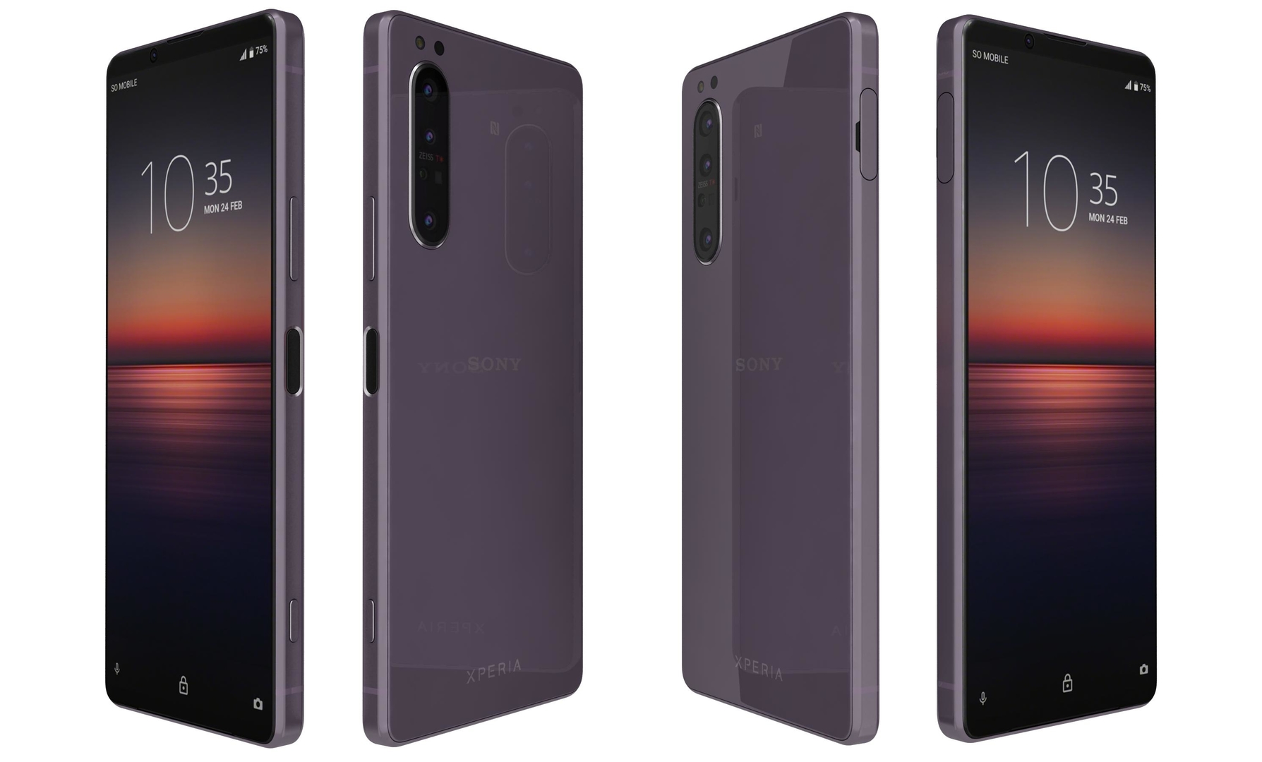 Sony xperia 1 mk 3D model - TurboSquid 1598445