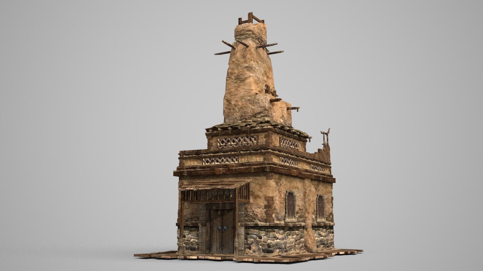 3D japanese ancient architecture model - TurboSquid 1598447