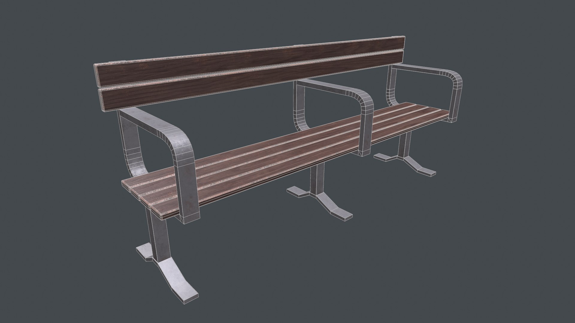 Modello 3D central bench 1 - TurboSquid 1598528