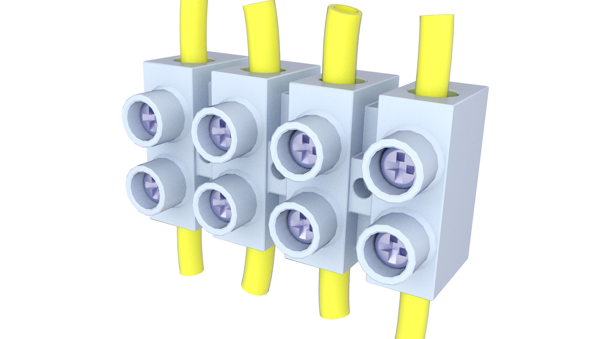 Block terminal electric 3D model - TurboSquid 1598604