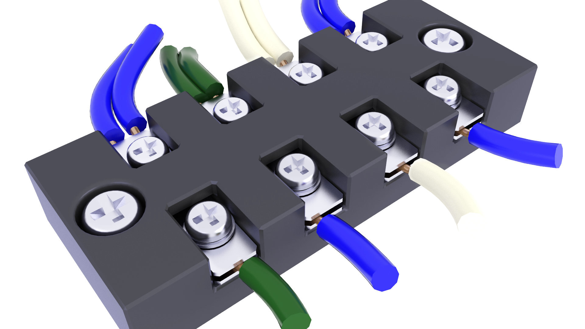Block terminal electric 3D model - TurboSquid 1598607