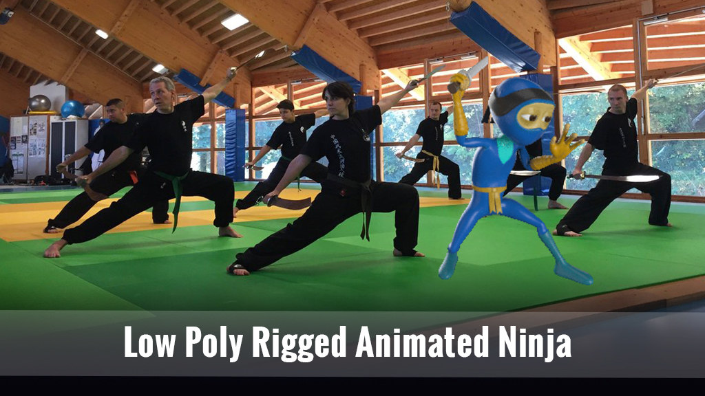 3D ninja ar vr model - TurboSquid 1598628