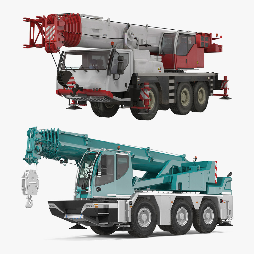 Compact mobile cranes 3D model - TurboSquid 1598974