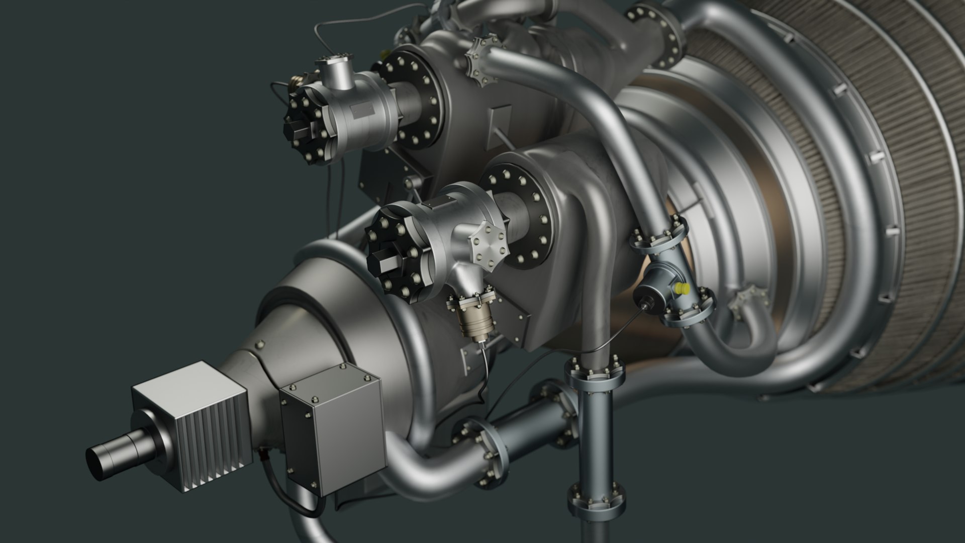 Rocket engine rl10a 3D model - TurboSquid 1599265