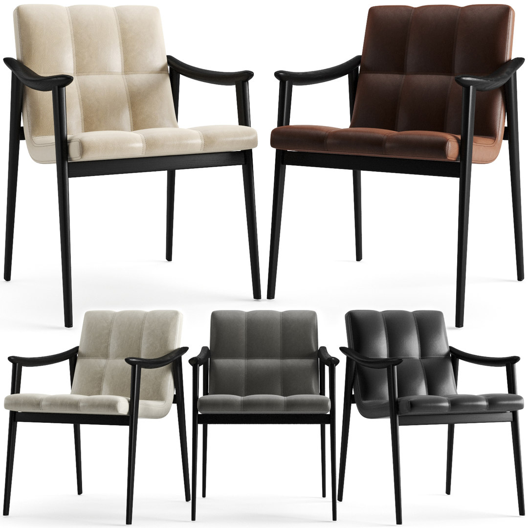 Minotti Fynn Dining Chair 3D 모델 - TurboSquid 1598801
