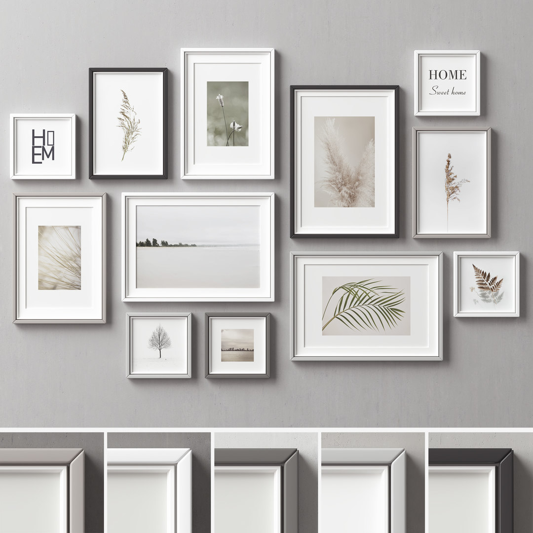 3D picture frames set-166 - TurboSquid 1598925