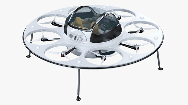 Jet capsule fly drone 3D model - TurboSquid 1599136