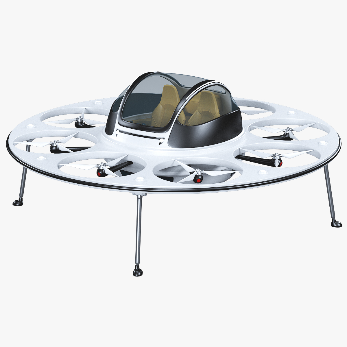 Jet capsule fly drone 3D model - TurboSquid 1599136