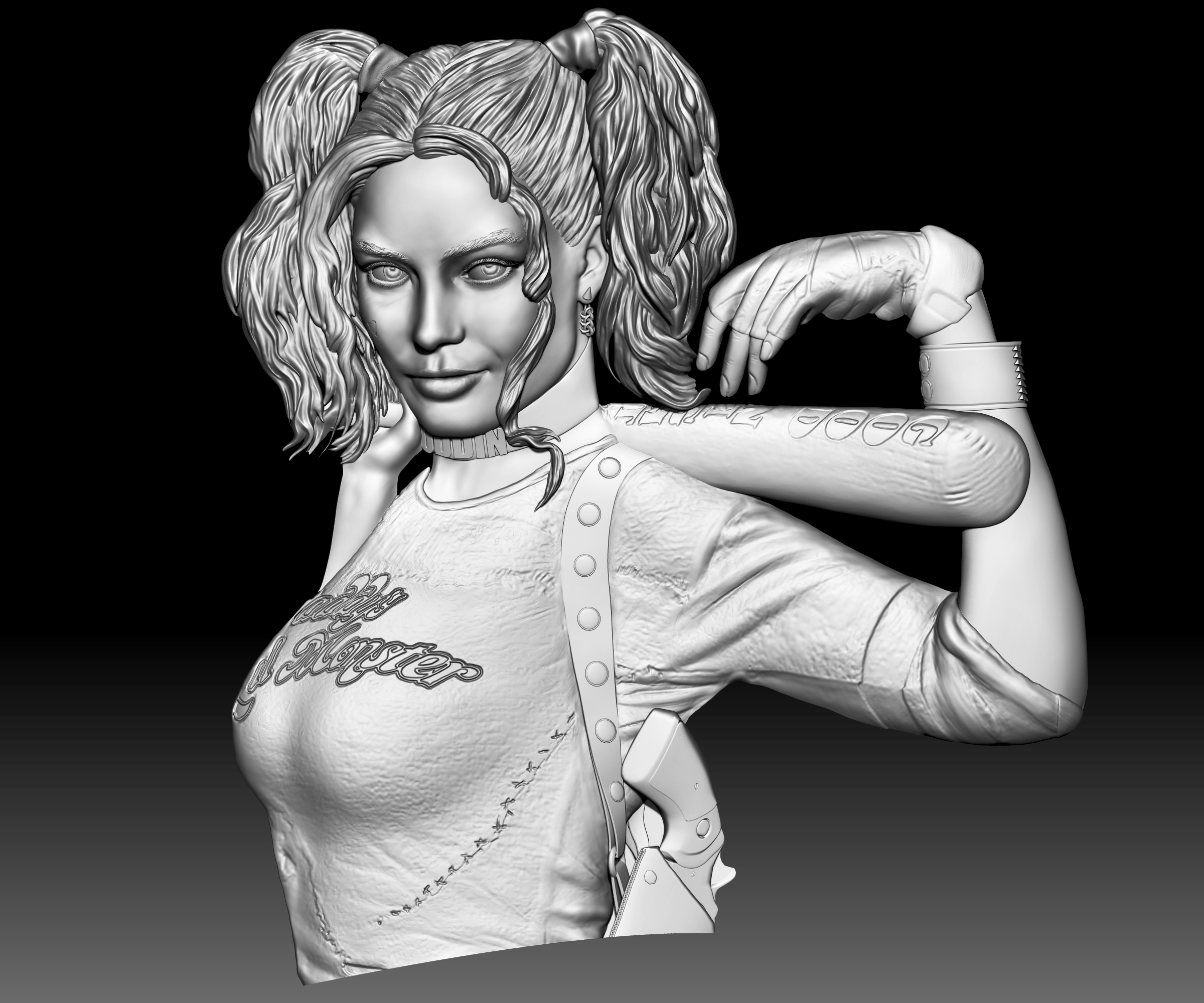 3d Harley Quinn Stl File Turbosquid 1599271
