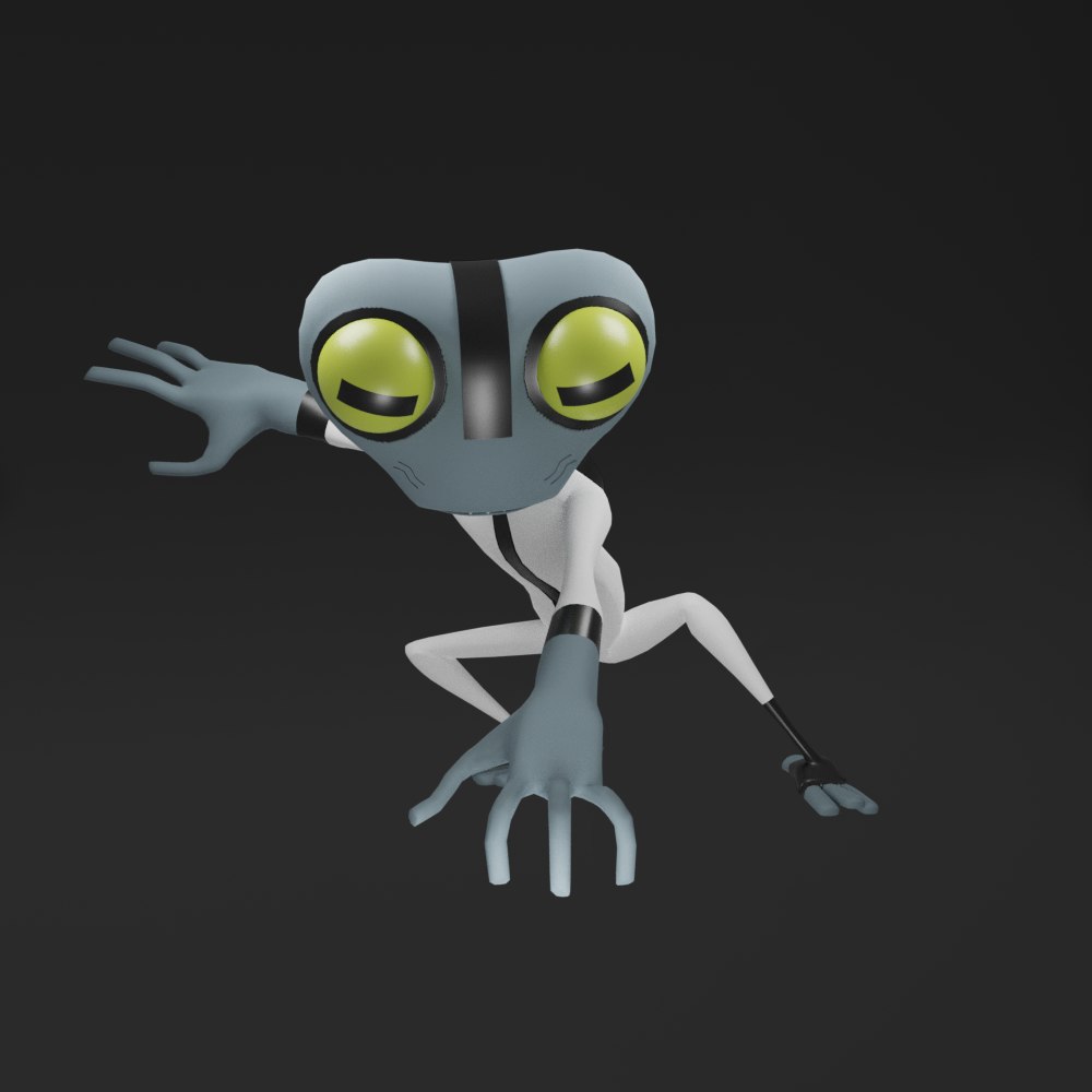 Ben grey matter alien character 3D model - TurboSquid 1599350