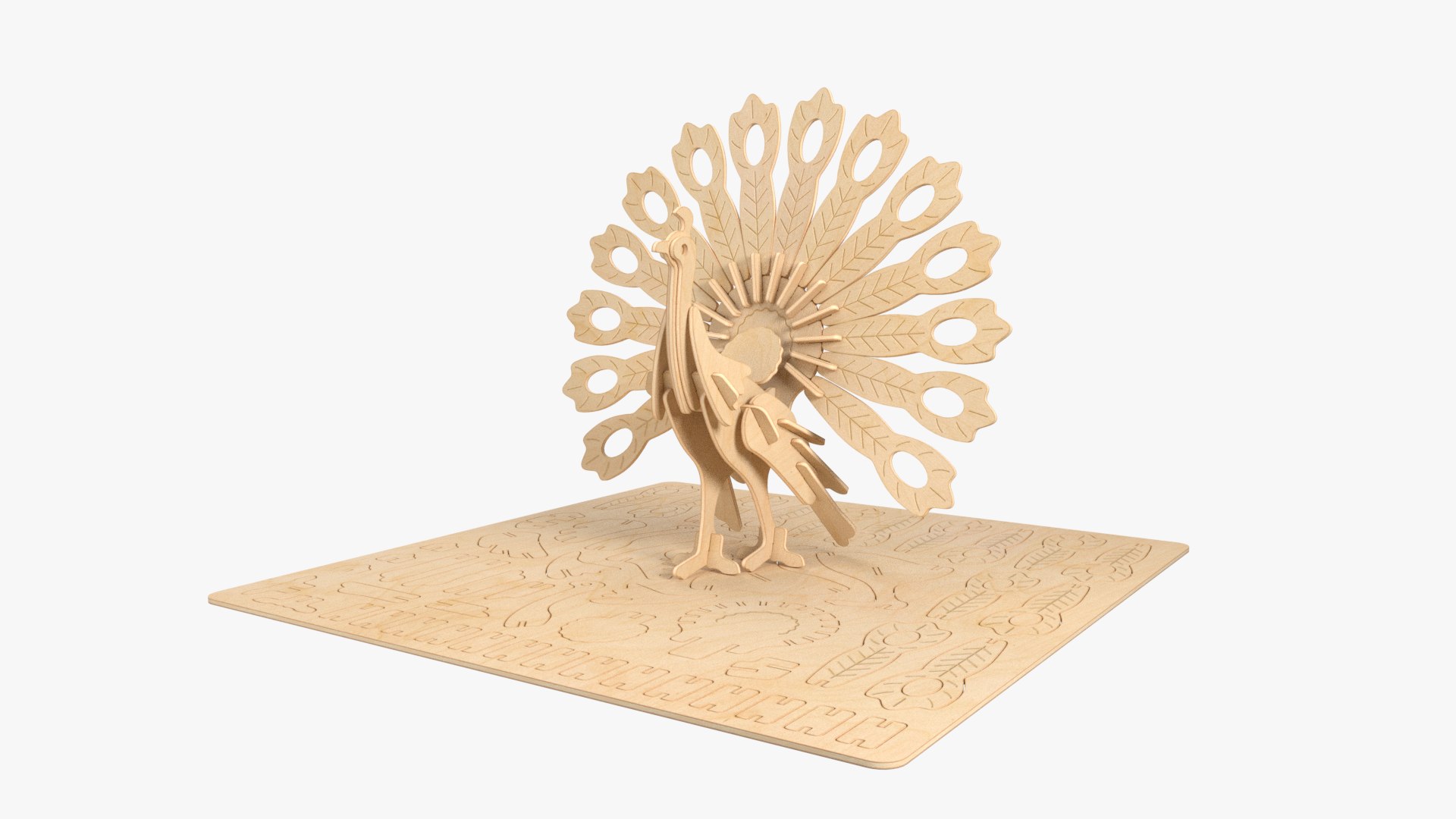 Peacock laser cut 3D - TurboSquid 1599841
