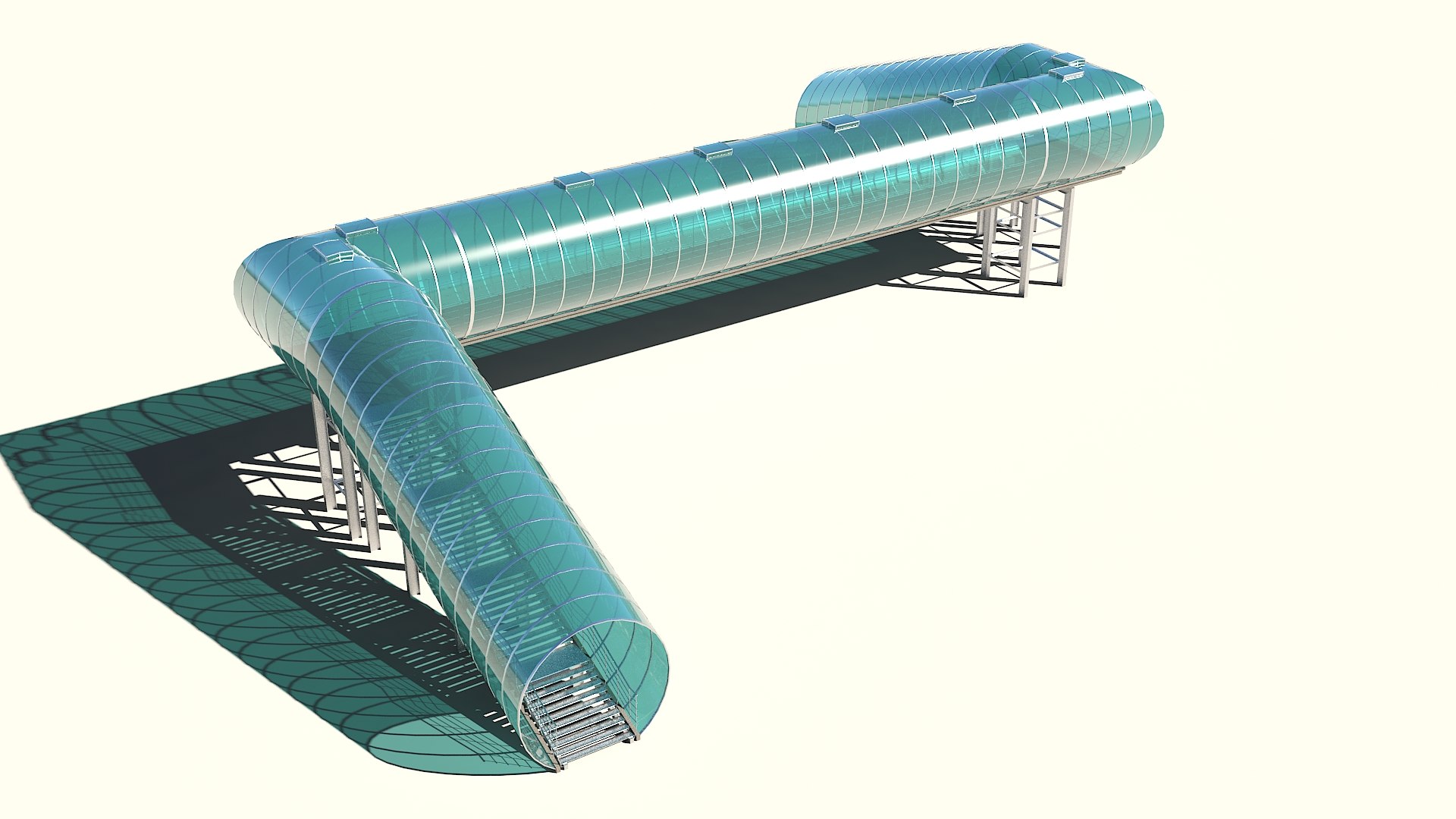 3D model road transition exterior architecture - TurboSquid 1599862