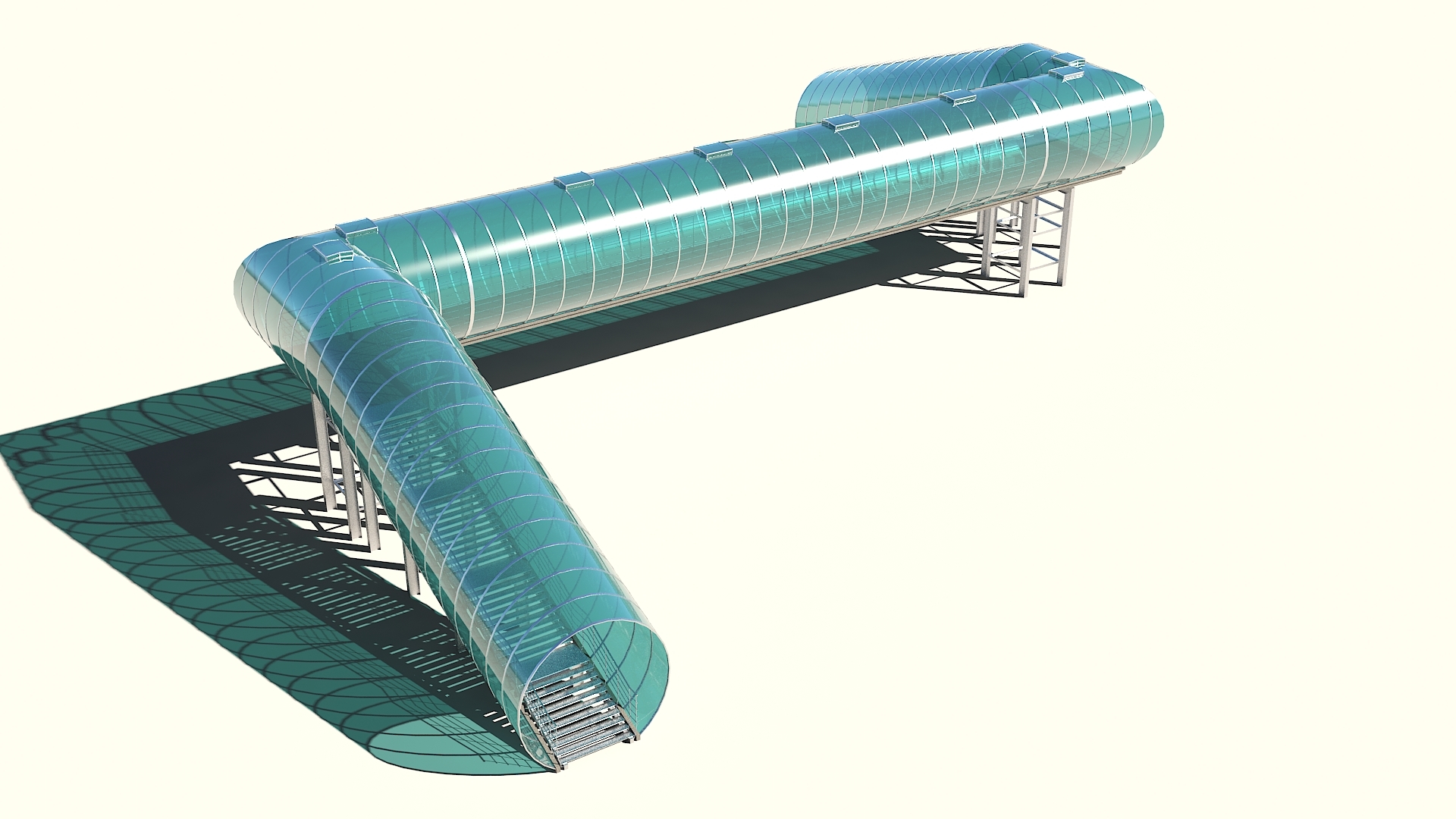 3D model road transition exterior architecture - TurboSquid 1599862