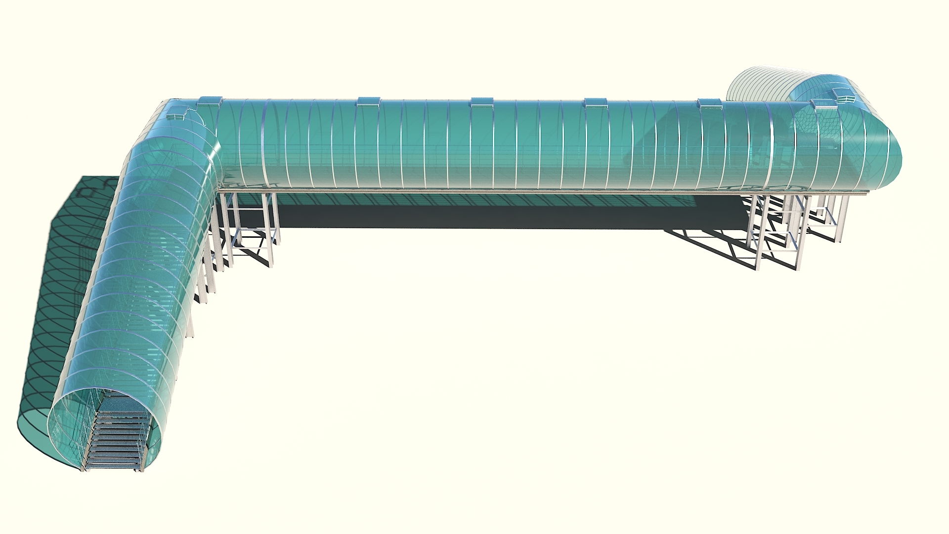 3D model road transition exterior architecture - TurboSquid 1599862