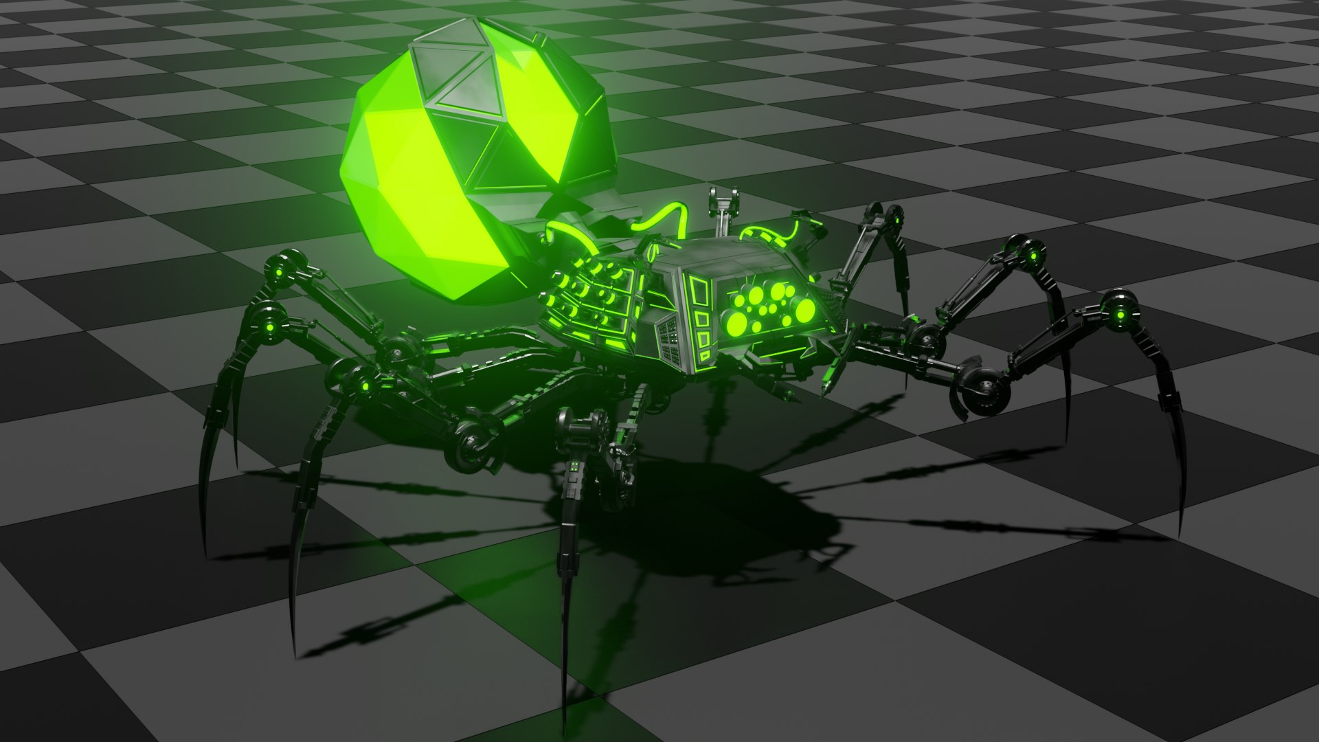 Mechanical spider 3D model - TurboSquid 1599864