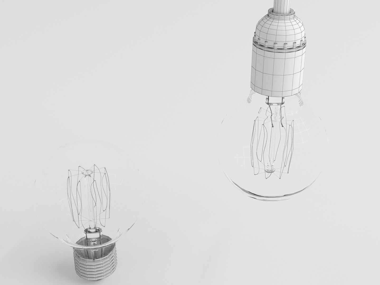 3d bulb light 15 model