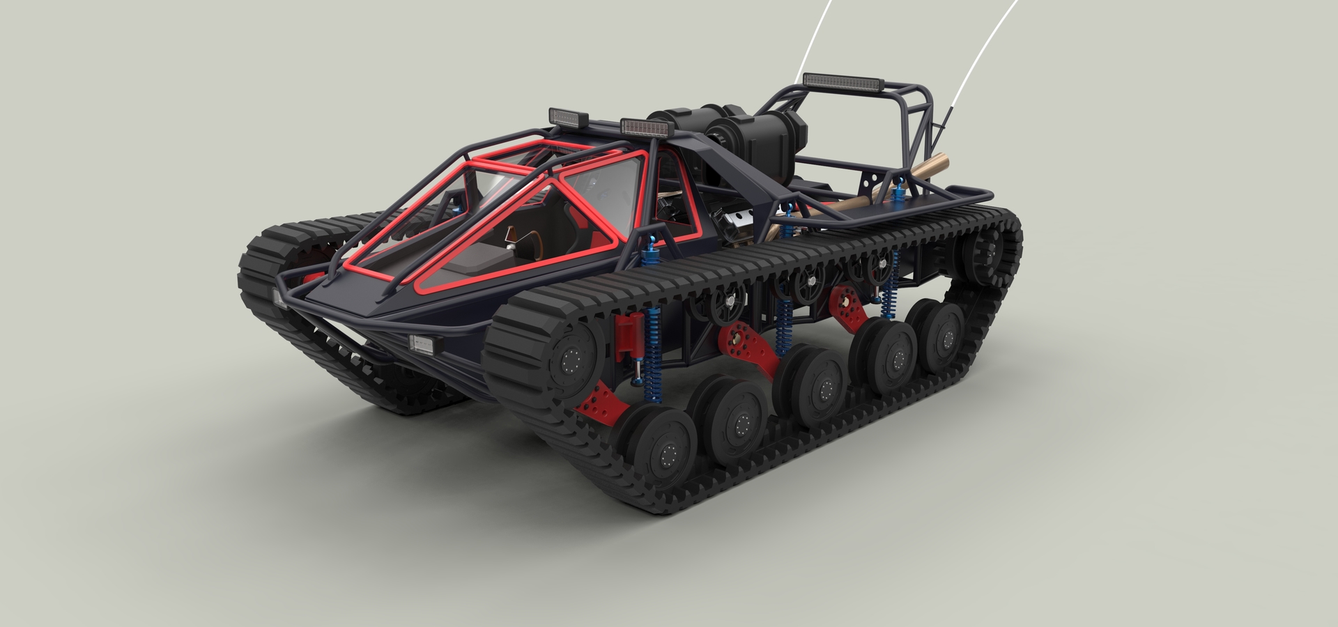 3D vehicle track model - TurboSquid 1599925