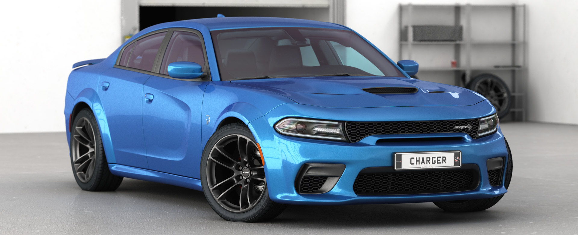 3D realistic dodge charger srt - TurboSquid 1599948