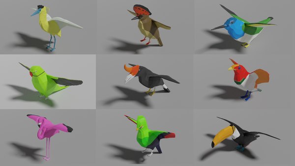Cartoon Bird 3D Models for Download | TurboSquid