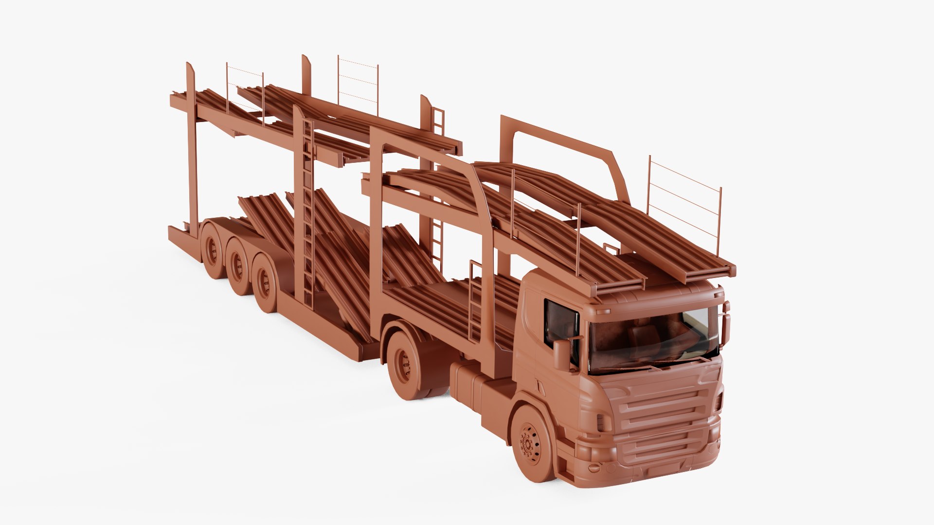 Car Carrier Truck 2 3D-Modell - TurboSquid 1600172